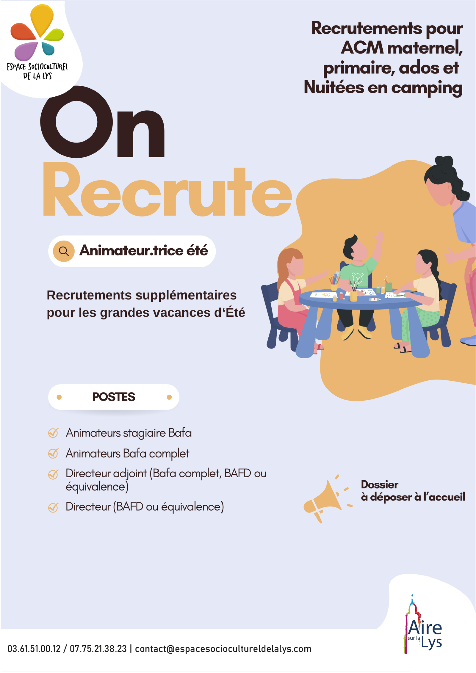 Animateur Vacances Été 2025 | Recrutement Animateur Colonie De Vacances ...